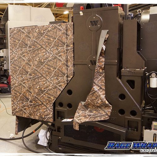 CNC Machine Vinyl Wrap in Camo - Rage Wraps