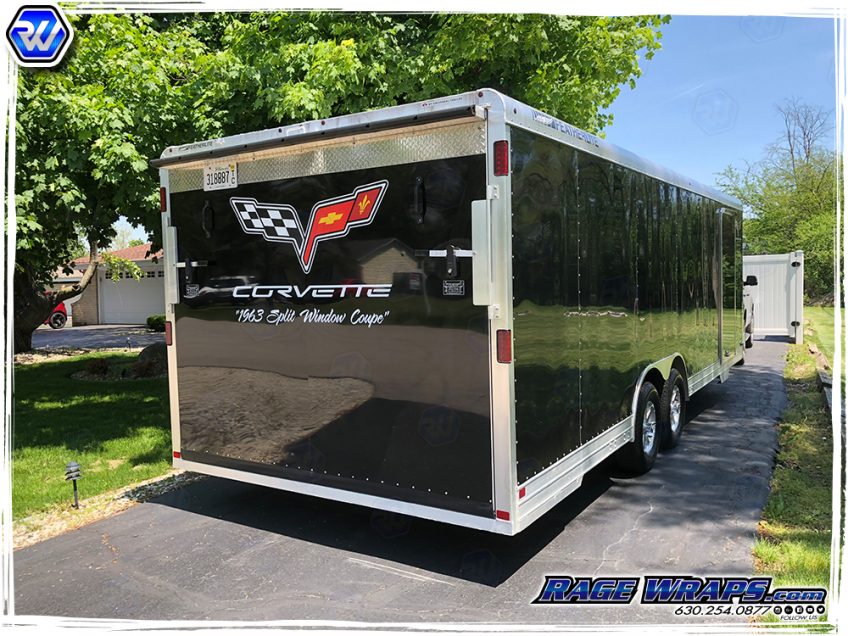 Corvette Decals on Trailer - Rage Wraps