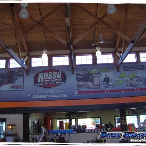 Russo Power Equipment Large Timeline Mural - Rage Wraps
