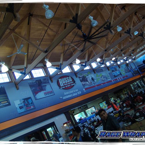 Russo Power Equipment Large Timeline Mural - Rage Wraps