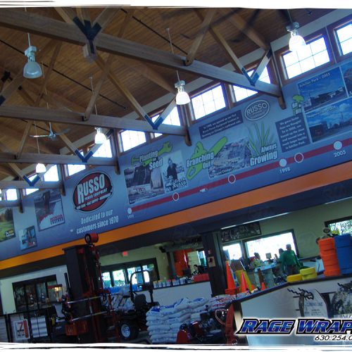 Russo Power Equipment Large Timeline Mural - Rage Wraps