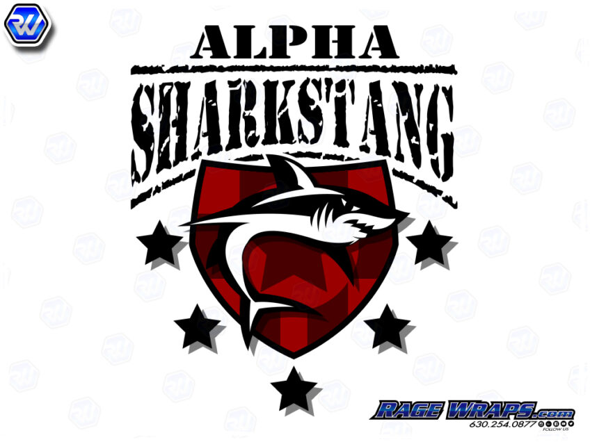 Alpha Sharkstang Logo Design - Rage Wraps