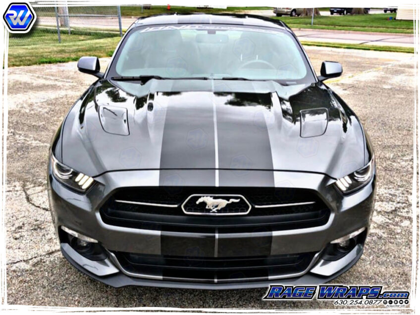 Ford Mustang Racing Stripes - Rage Wraps