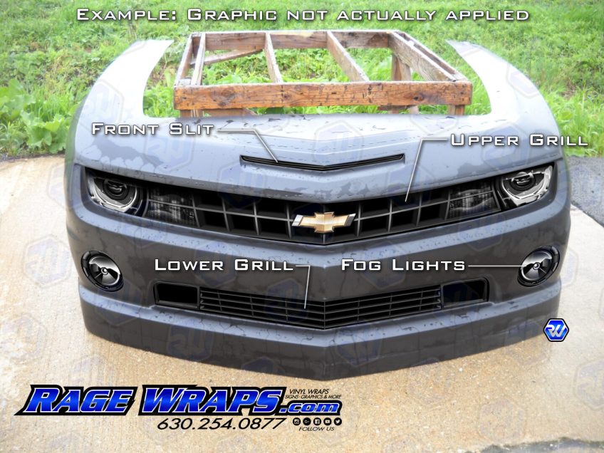 Glasstek 2010-2014 Chevy Camaro Complete Front Clip Kit - Rage Wraps